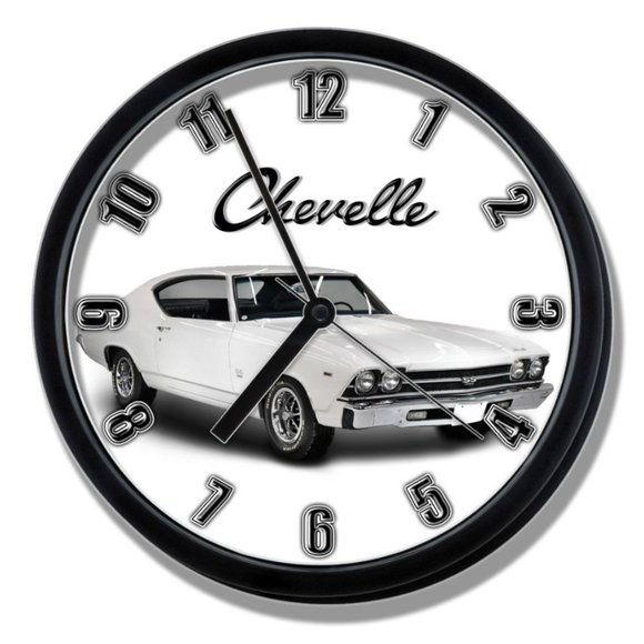 Clock | Wall Decor | 969 Chevrolet Chevelle White Clock New | Poshmark